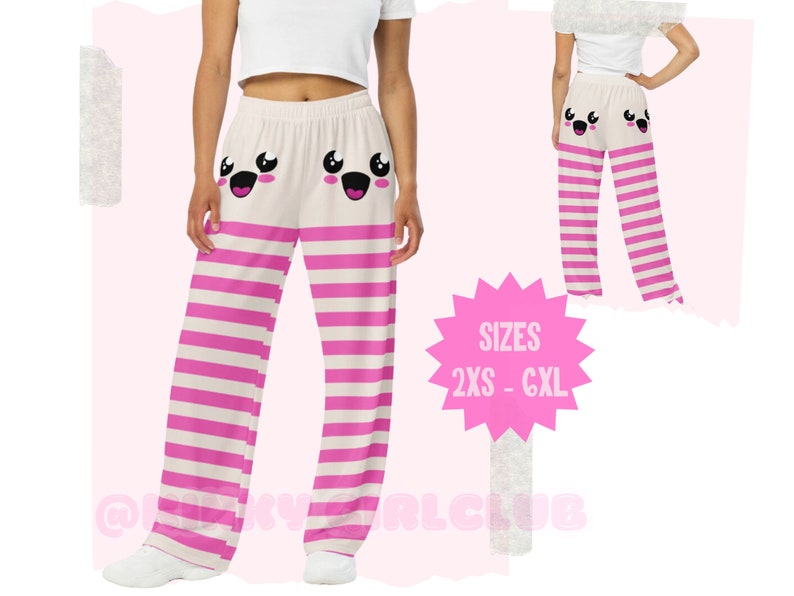 Ddlg Clothing Lounge Pants Abdl Clothing Unisex Wide Leg Pants