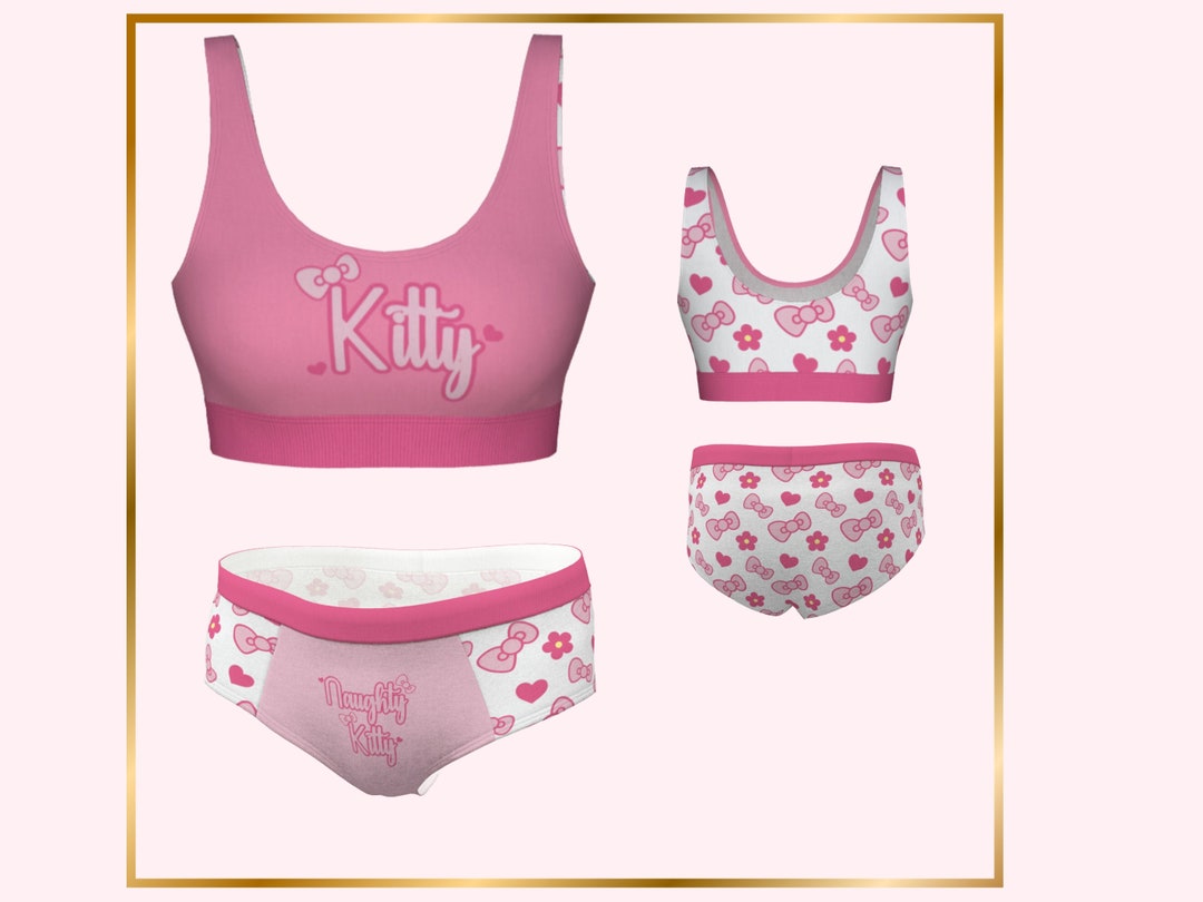 Bra And Panty Set Ddlg Naughty Panties T For Submissive Abdl