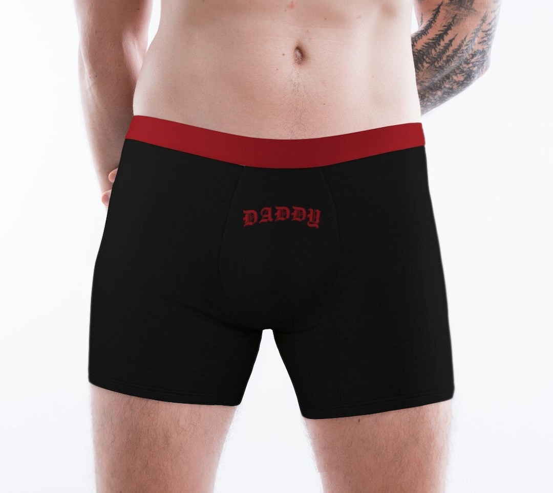 Men's Gothic "daddy" Boxer Briefs Dominant Daddy | BSDM Underwear Gift ...