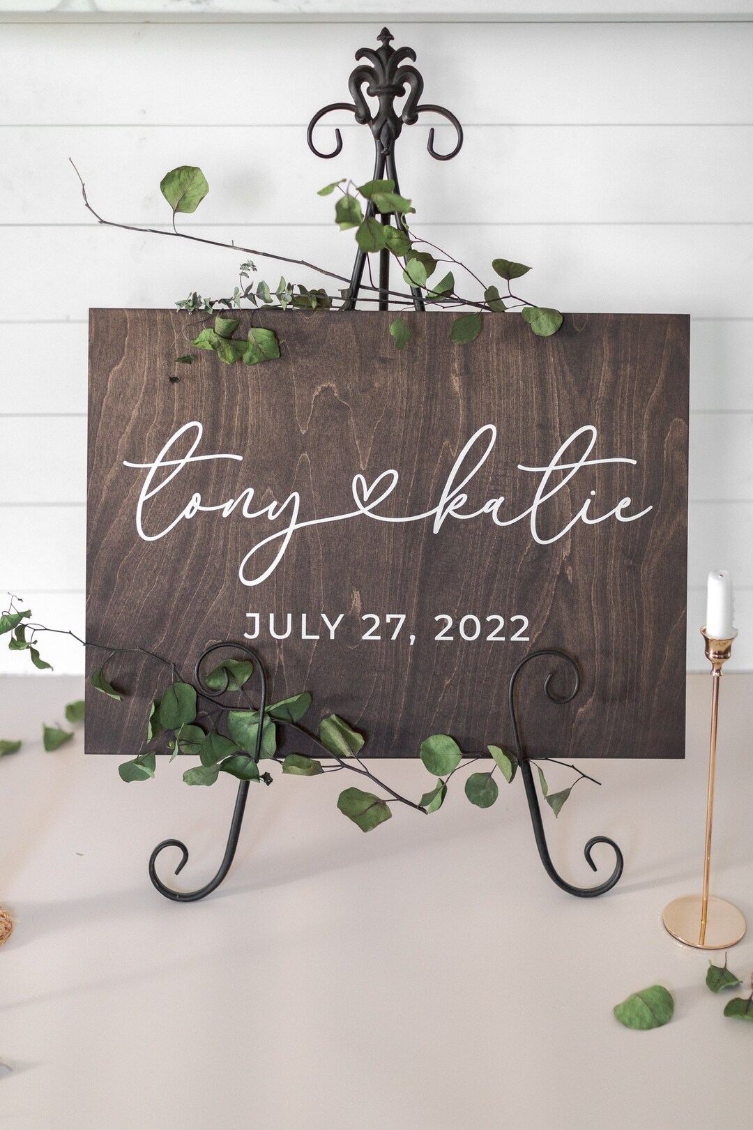Wedding Welcome Sign, Custom Wood Wedding Sign, Ceremony Sign ...