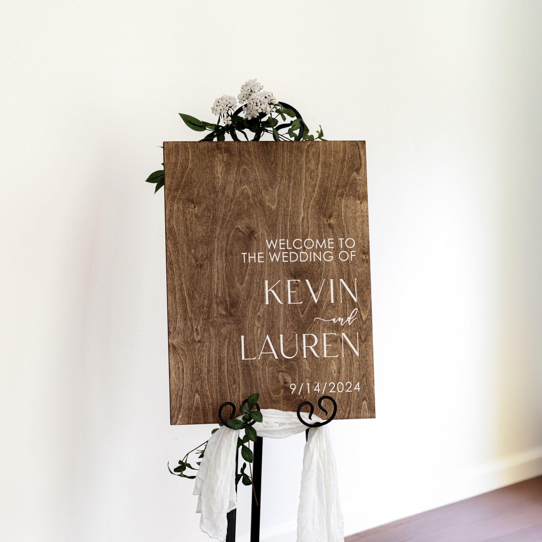 Wedding Welcome Sign, Wedding to Our Wedding Sign, Wood Wedding Sign ...