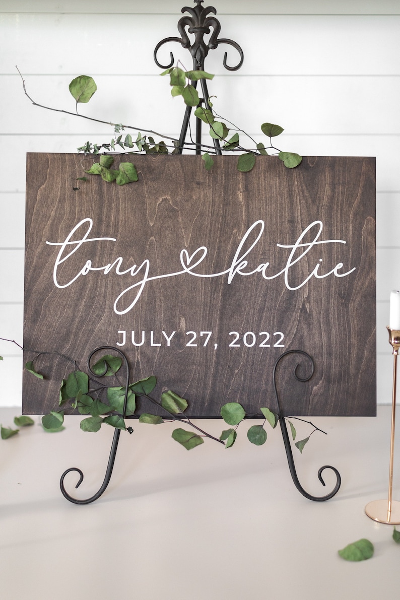Wedding Welcome Sign, Custom Wood Wedding Sign, Ceremony Sign ...