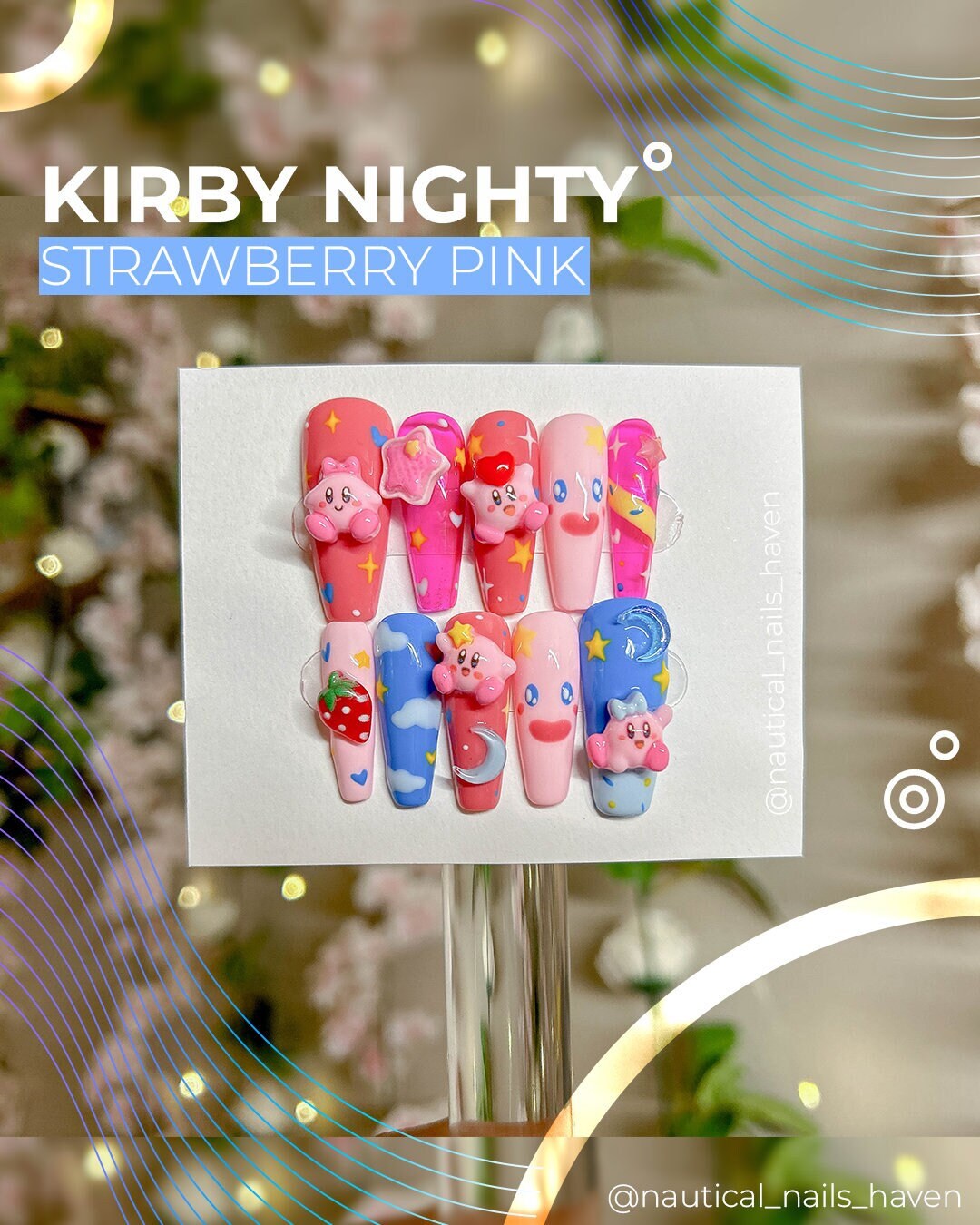 Goodnight Kirby Nails - Etsy