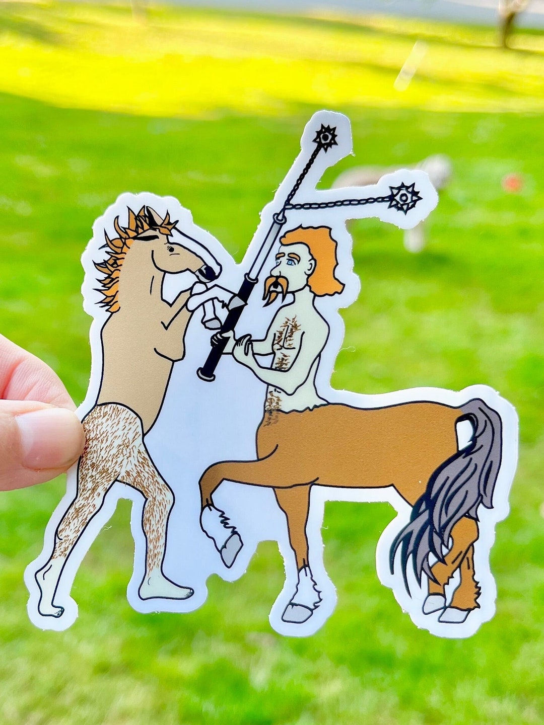 Reverse Centaur Vs. the Centaur Sticker 5 X 5 Matte Free Shipping - Etsy