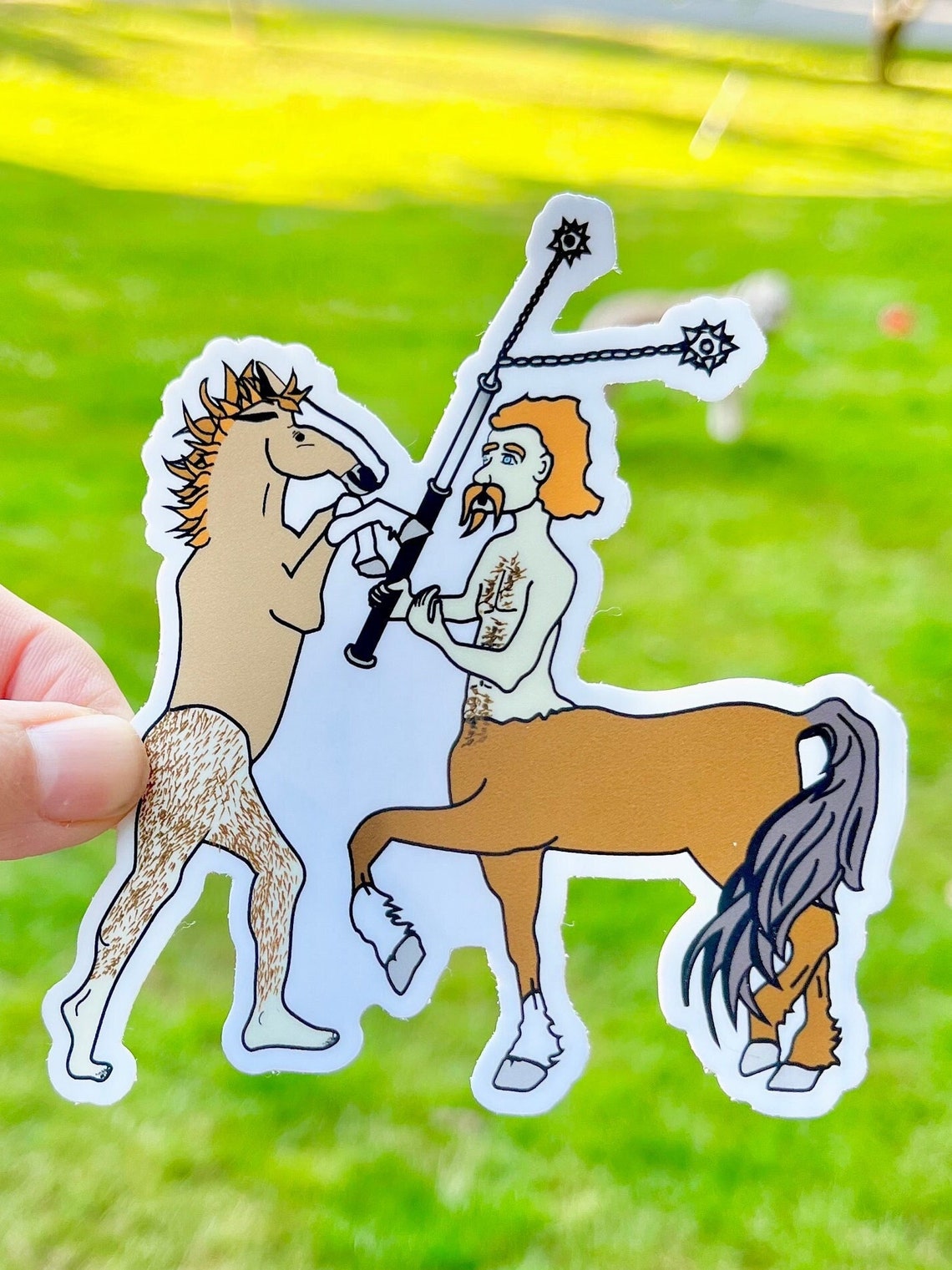 Reverse Centaur Vs. the Centaur Sticker 5 X 5 Matte Free Shipping - Etsy