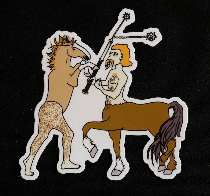 Reverse Centaur Vs. the Centaur Sticker 5 X 5 Matte Free Shipping - Etsy