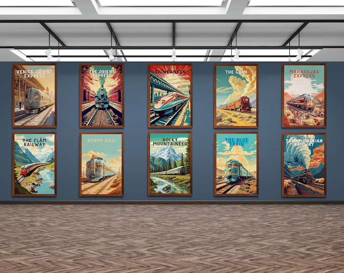 Southwest Chief Train Poster Unframed - Etsy