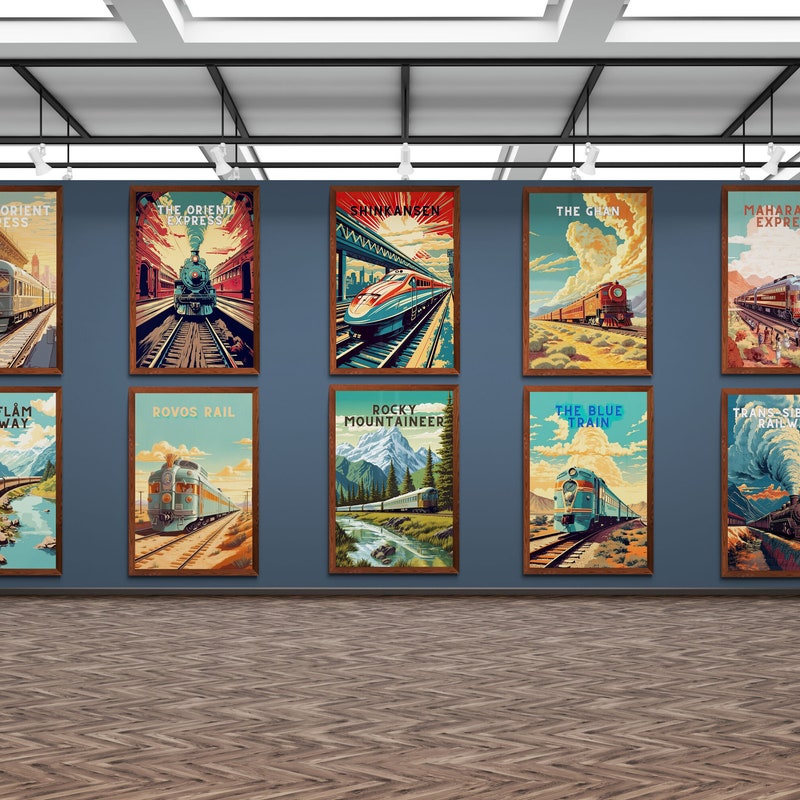 Train Poster - Etsy