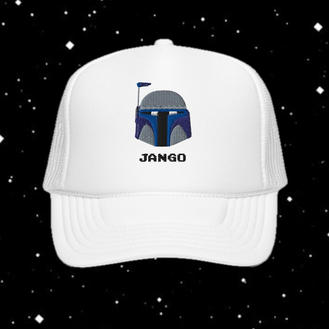 Jango Fett Embroidered Trucker Hat | Star Wars Attack of the Clones - Etsy