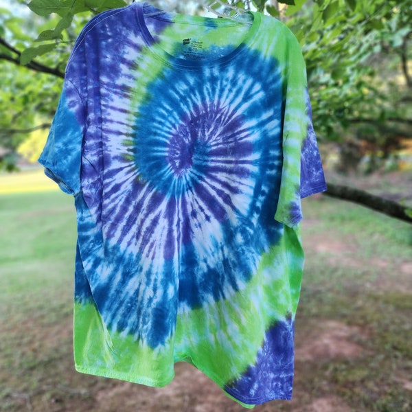 Blue Green Tie Dye - Etsy