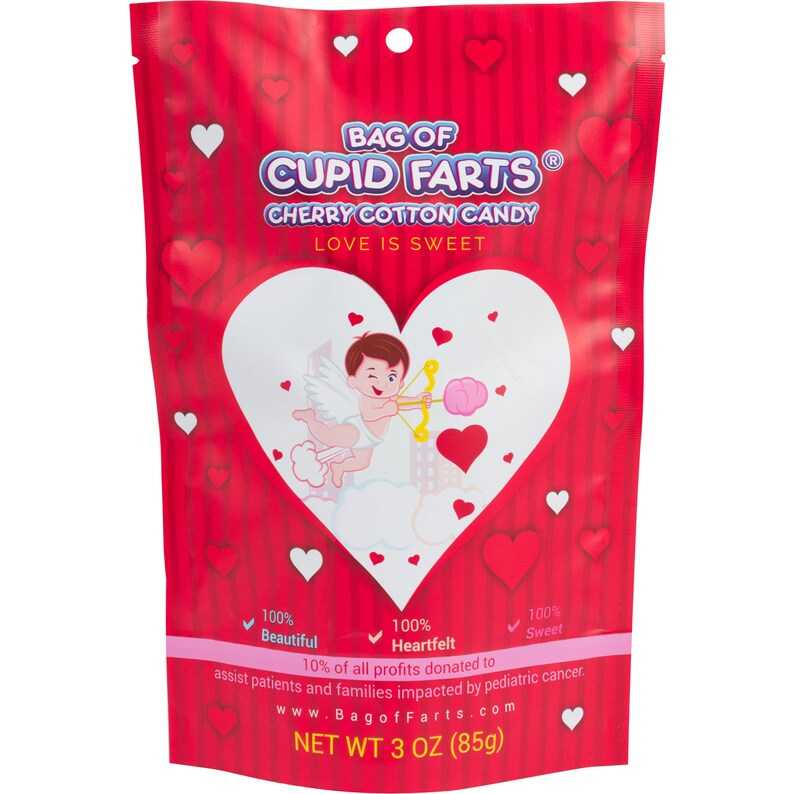 Bag of Cupid Farts Cherry Cotton Candy - Etsy