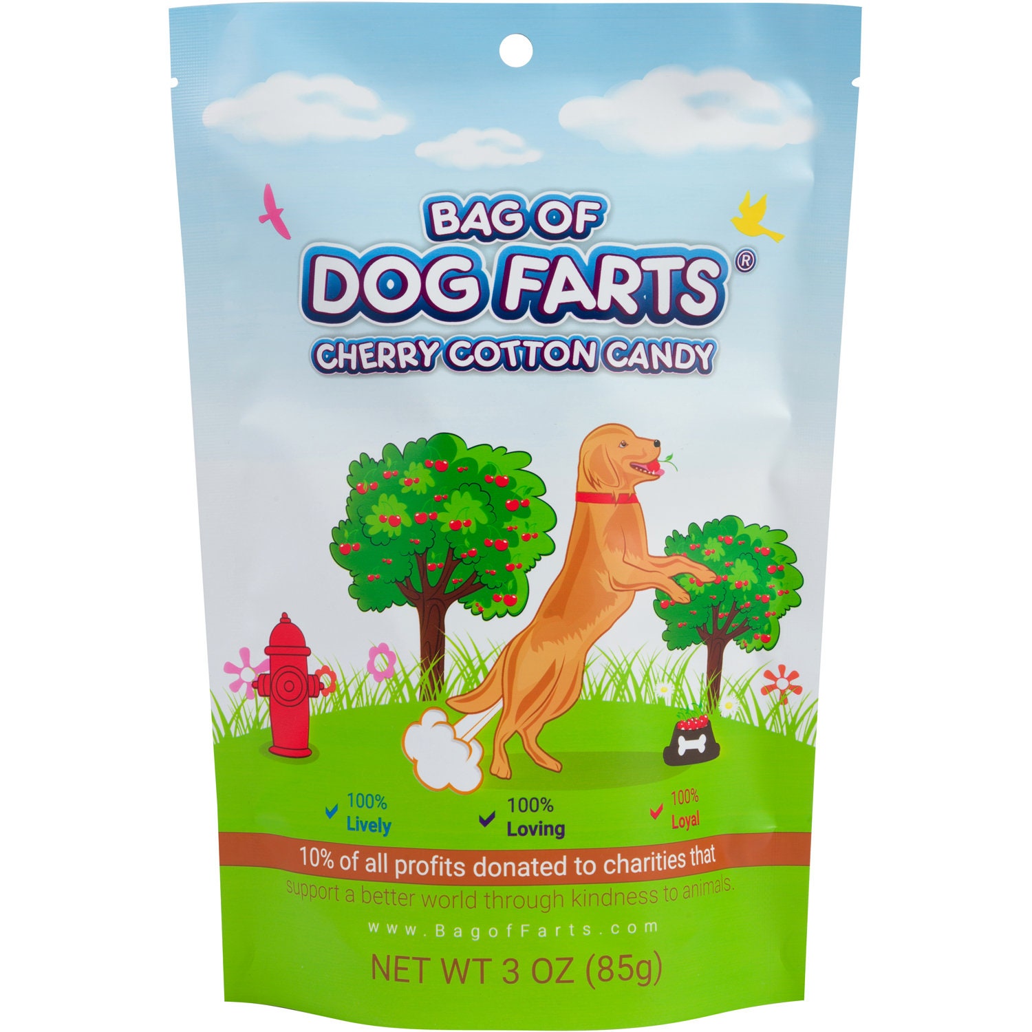 Bag of Dog Farts Cherry Cotton Candy - Etsy
