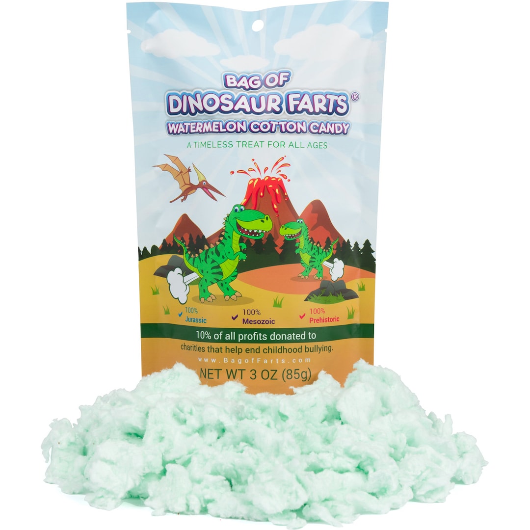 Bag of Dinosaur Farts Watermelon Cotton Candy - Etsy