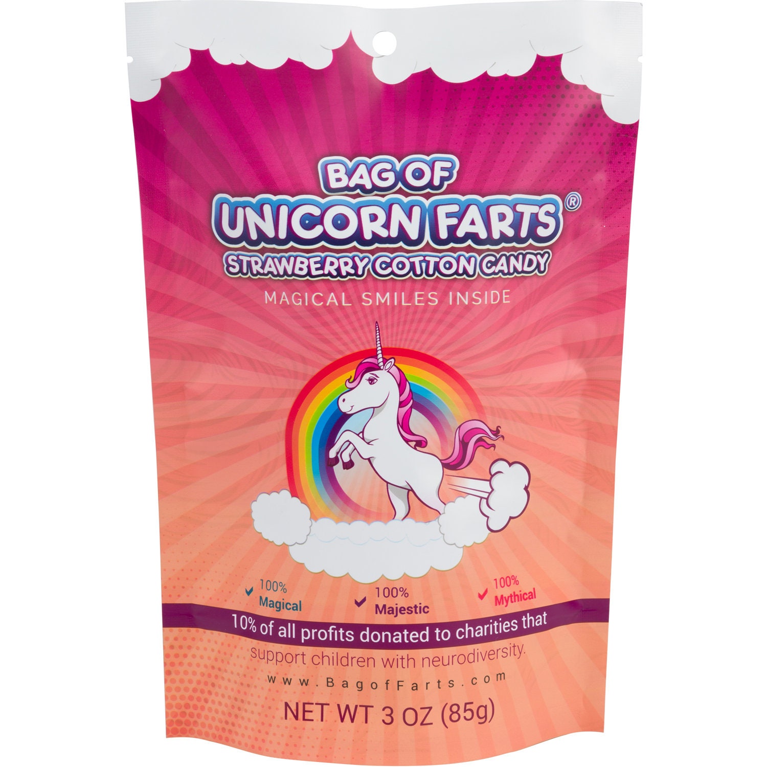 Bag of Unicorn Farts Strawberry Cotton Candy - Etsy