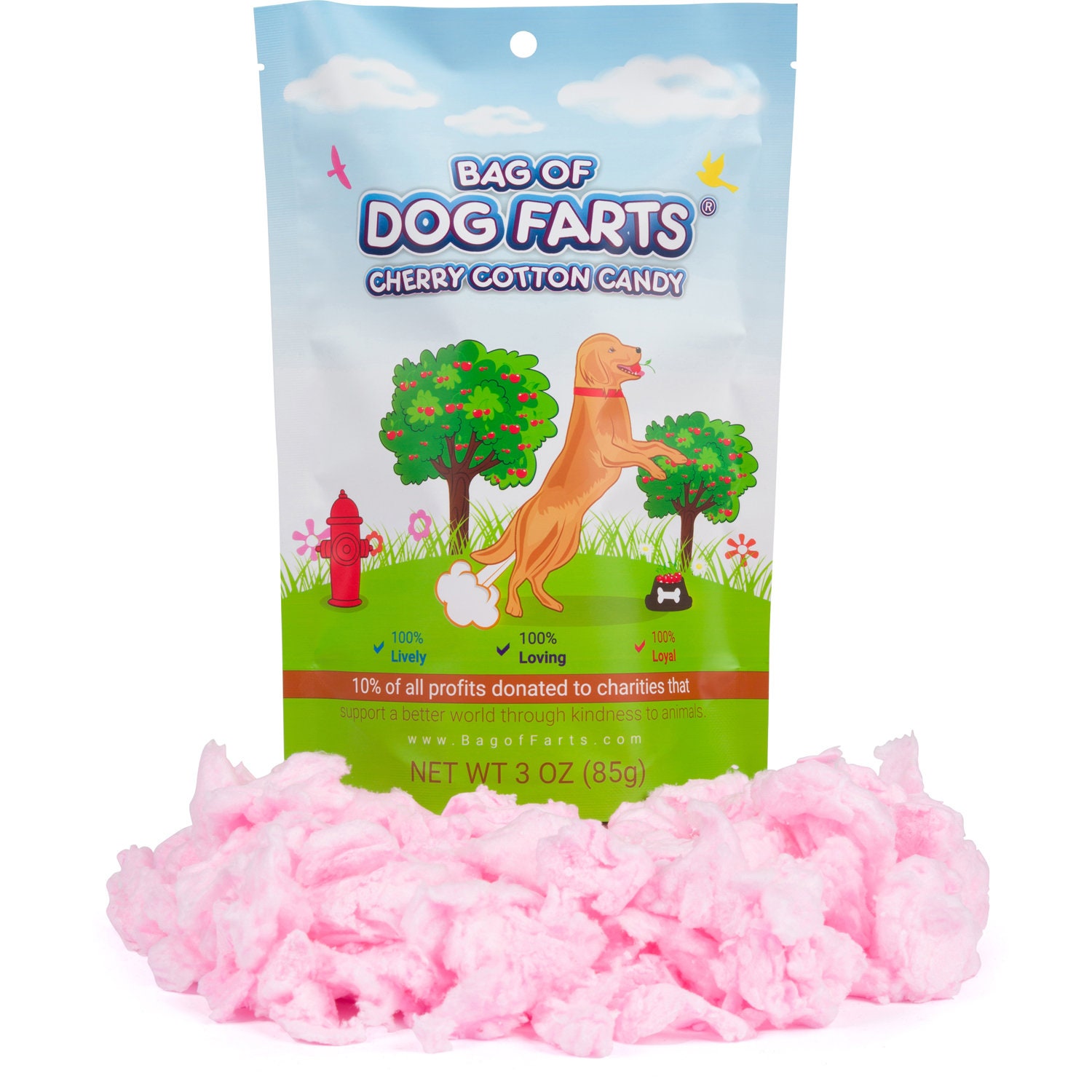 Bag of Dog Farts Cherry Cotton Candy - Etsy