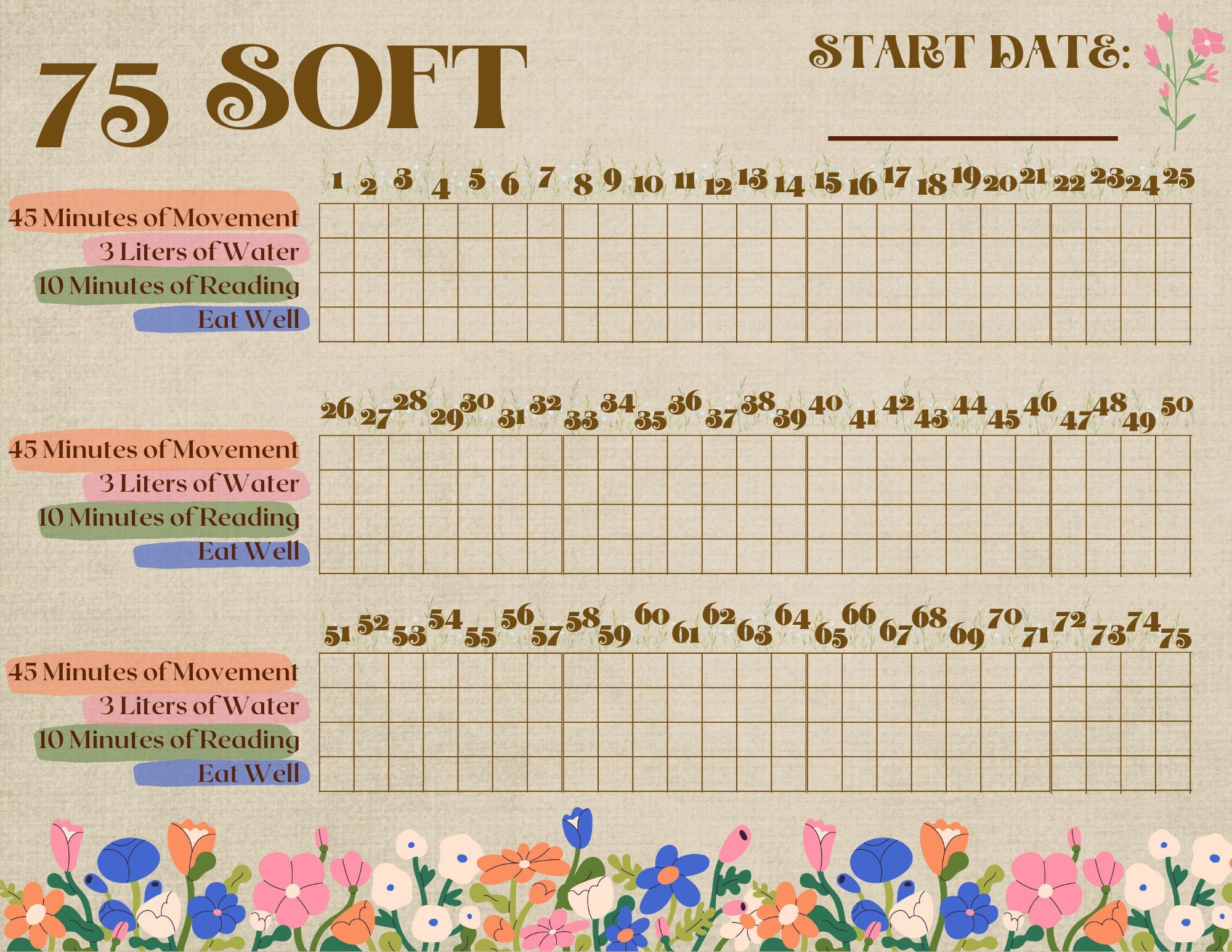 75 Soft Tracker - Etsy