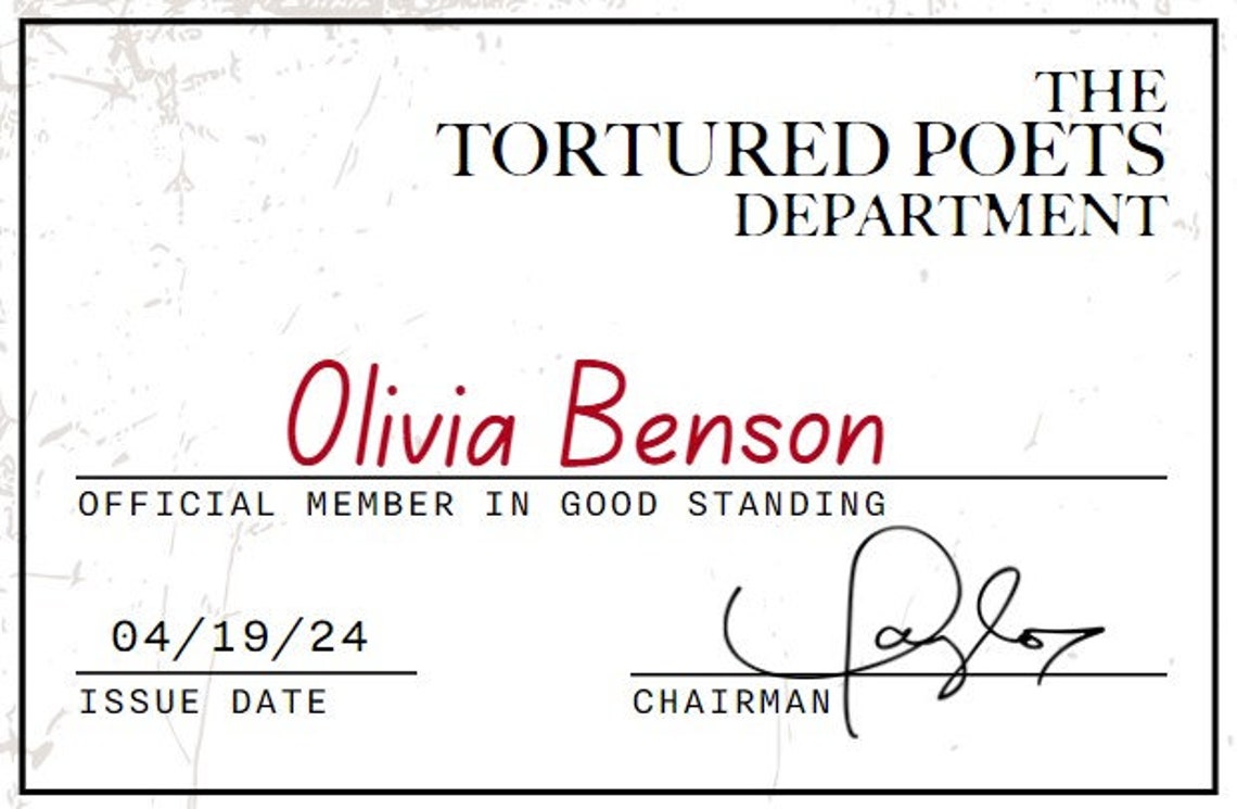PRINTABLE TTPD Membership Cards - Etsy