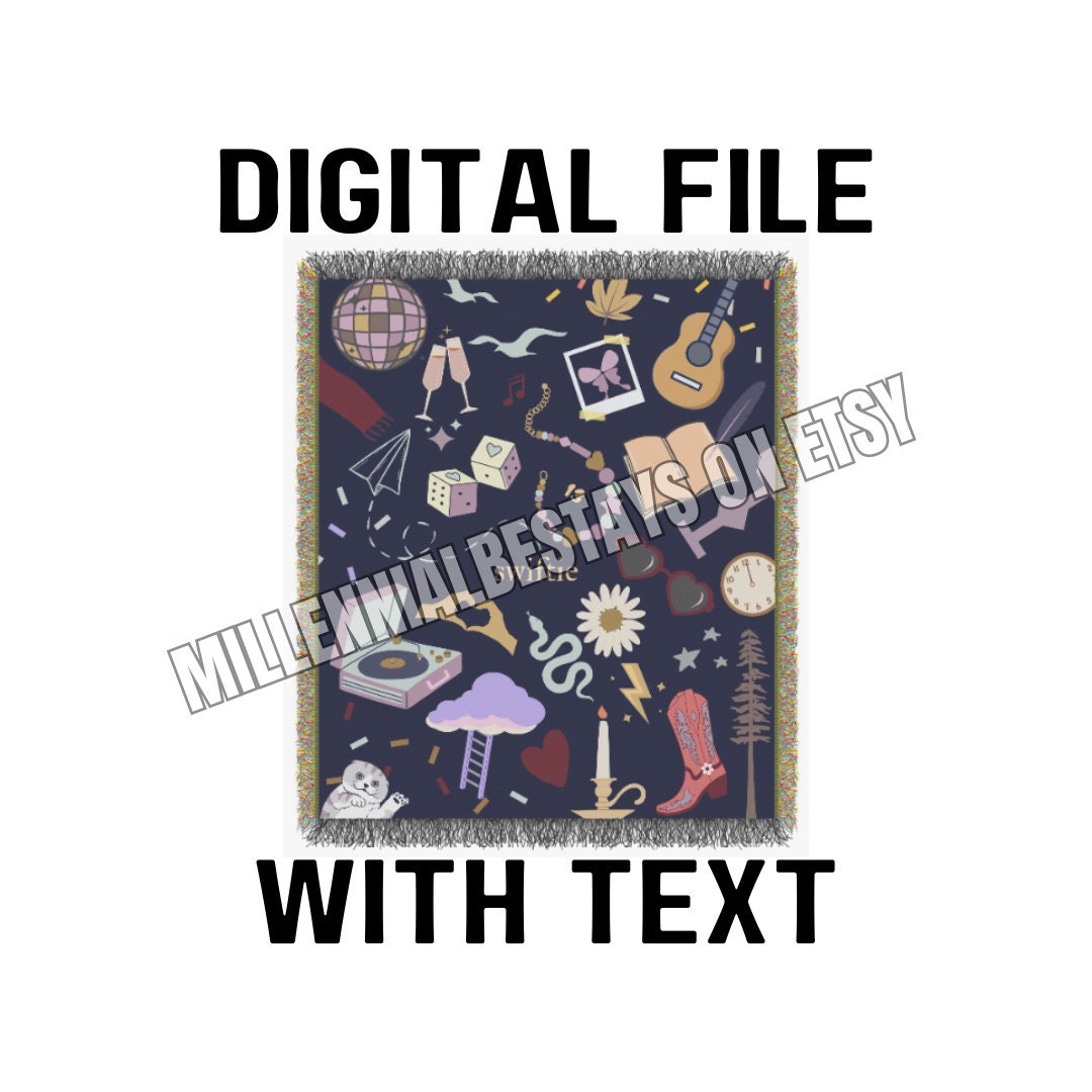 Swiftie Icons With Text Digital Download for 50in by 60in - Etsy