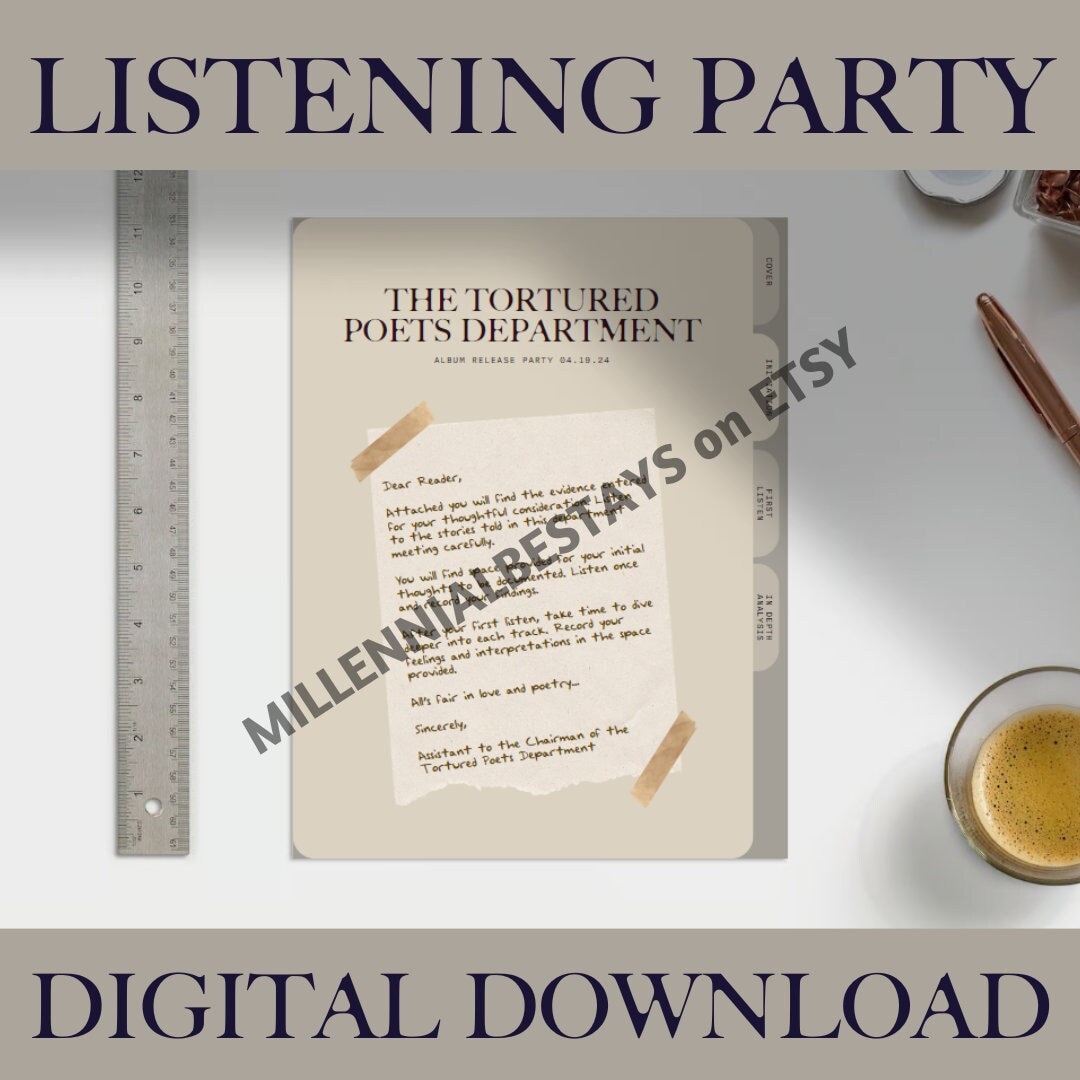 PRINTABLE Tortured Poets Department: the Anthology Album Release ...