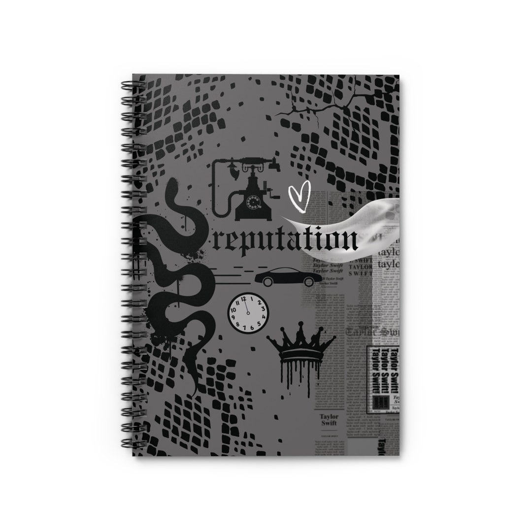 Swiftie Reputation TV - Spiral Notebook - Ruled Line - Etsy