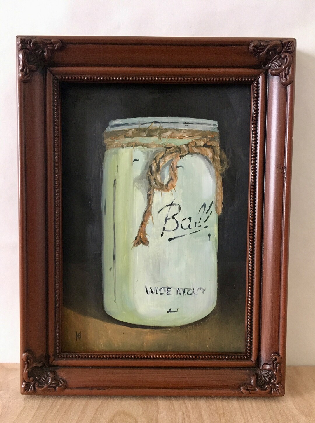 Ball Canning Jar Realism Still Life Small Oil Painting - Etsy