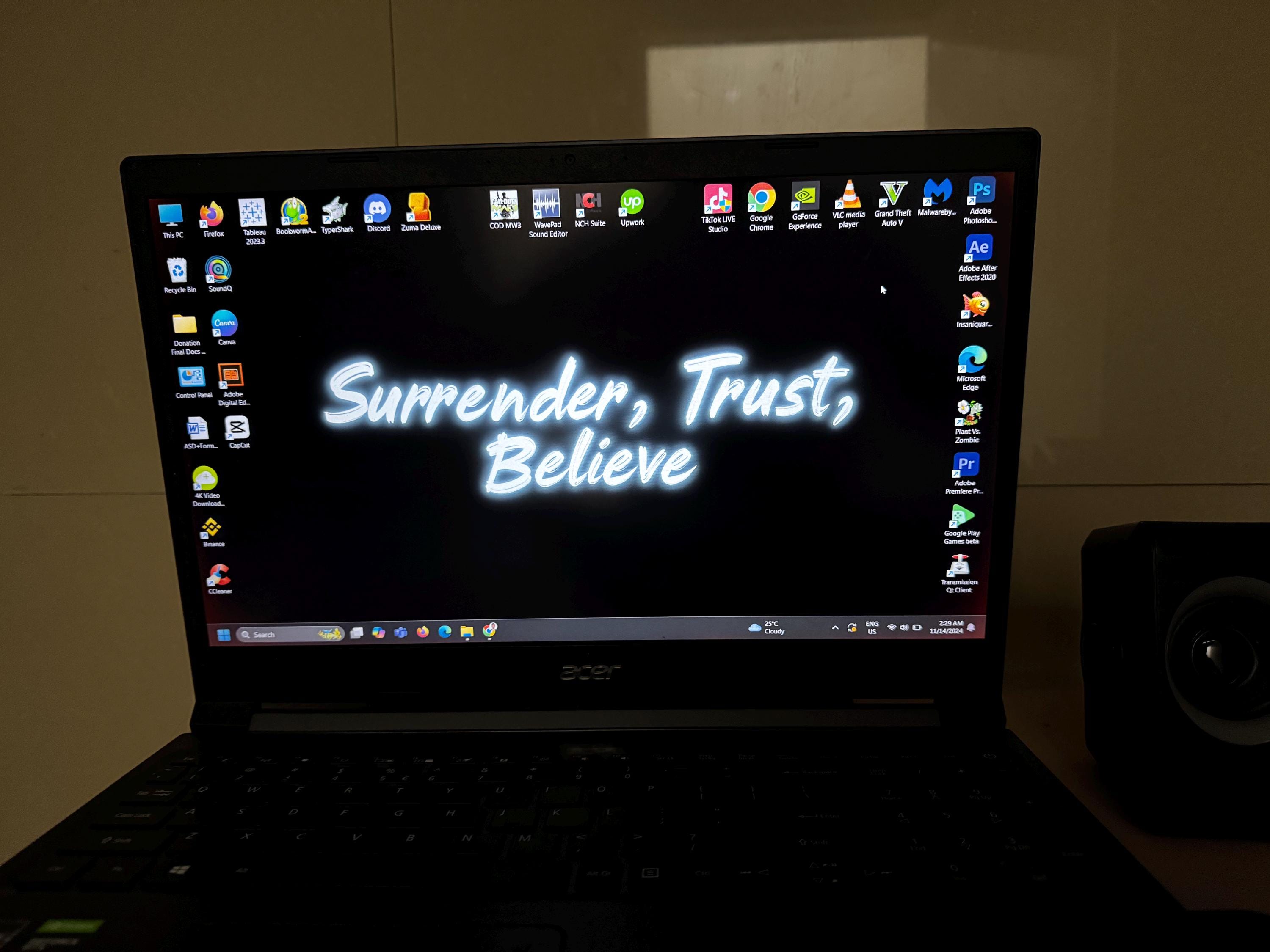 Motivational Neon Glow Wallpaper Instant Download in 16:9 Format ...