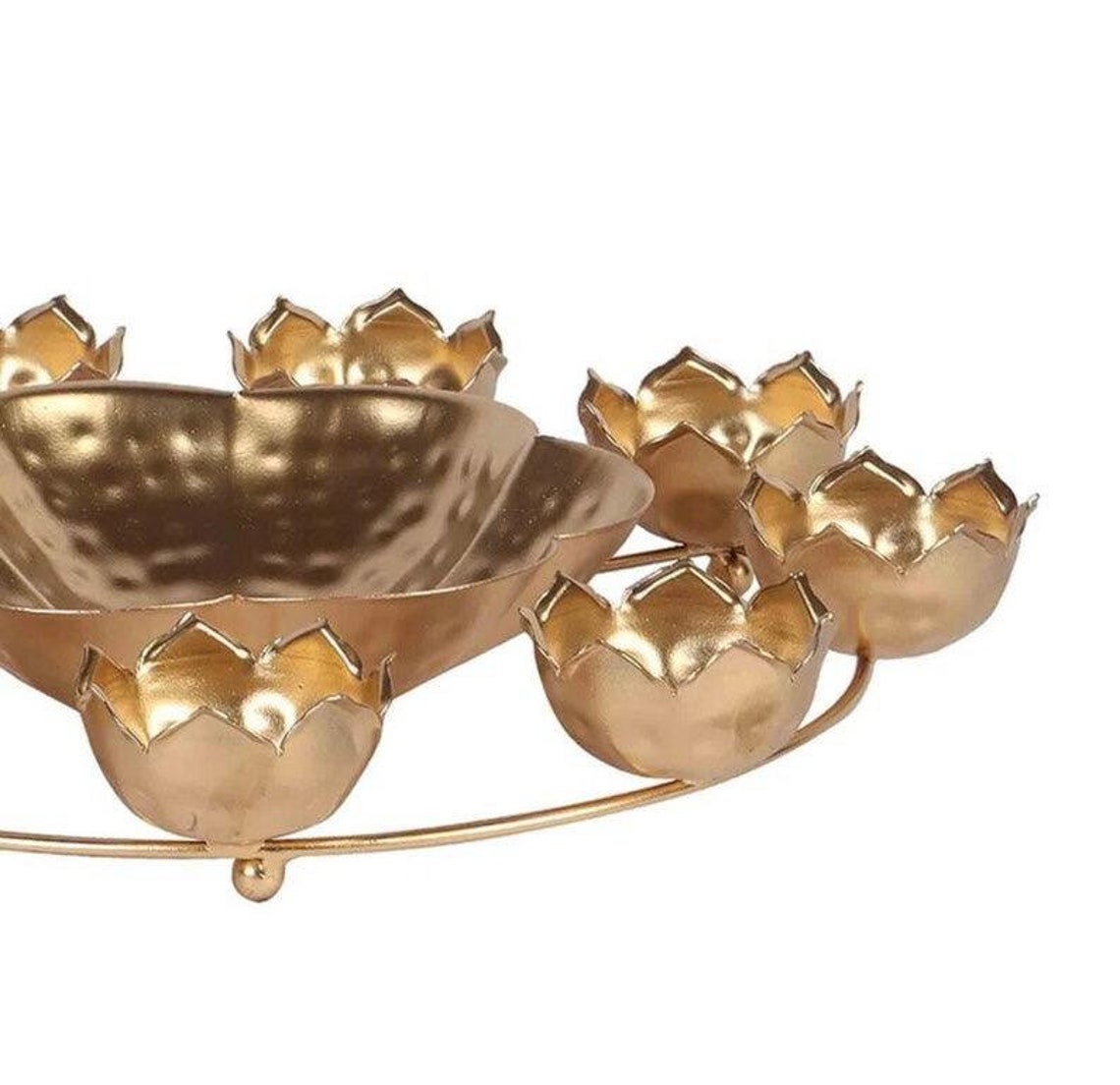 Taj Urli Bowl Set, Taj Urli With Stand, Urli With Bowl, Set of 7 Peaces ...