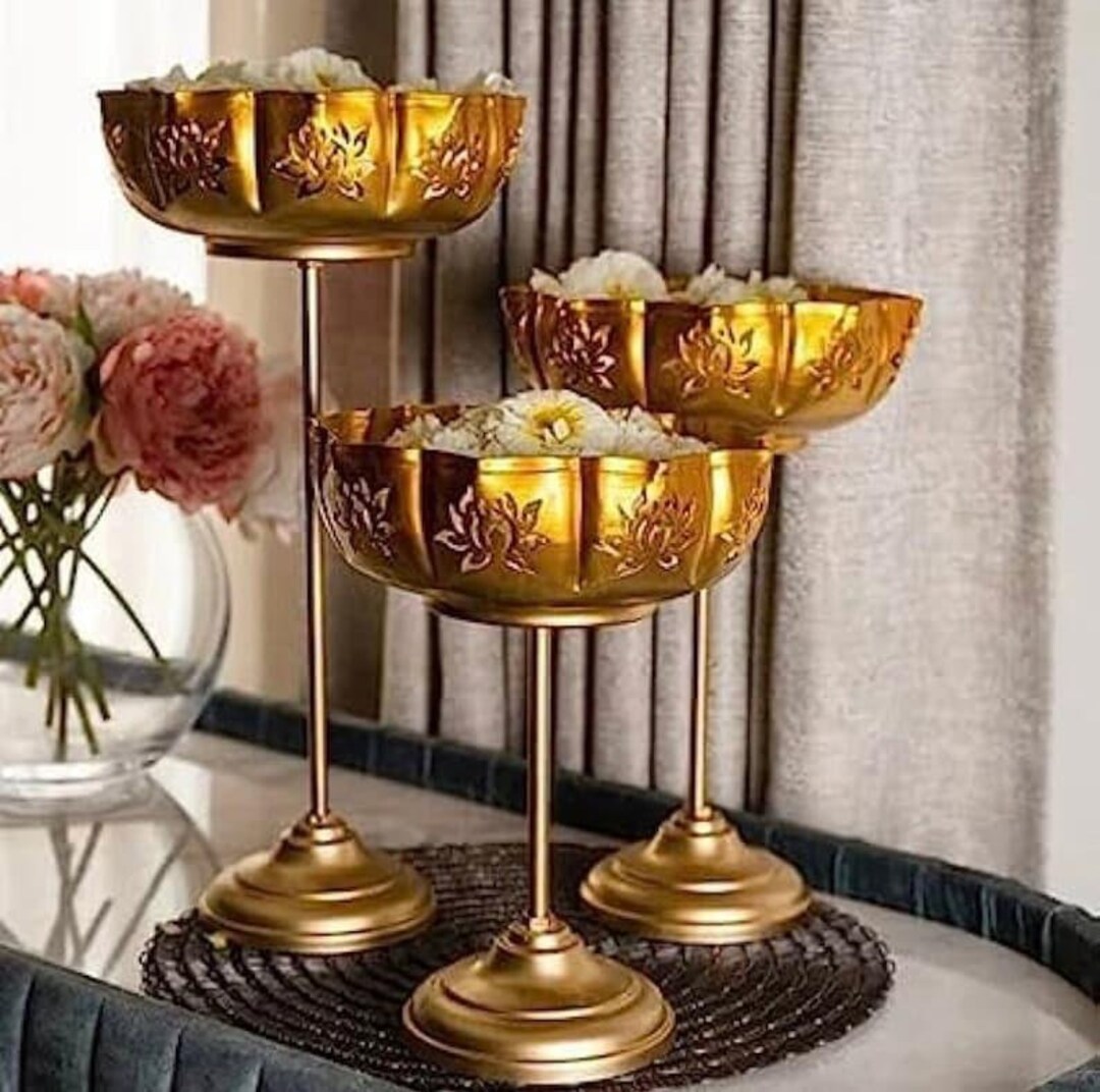 Lotus Urli Stand Set/uruli/urli With Stand/urli Stand/urli Bowl event ...