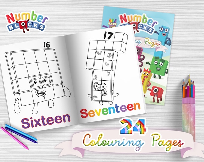 NUMBERBLOCKS Printable Stickers With Background - Numbers 1-10 Plus ...
