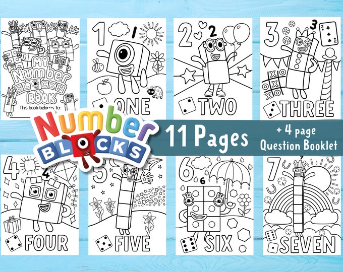 NUMBERBLOCKS Printable Stickers With Background - Numbers 1-10 Plus ...