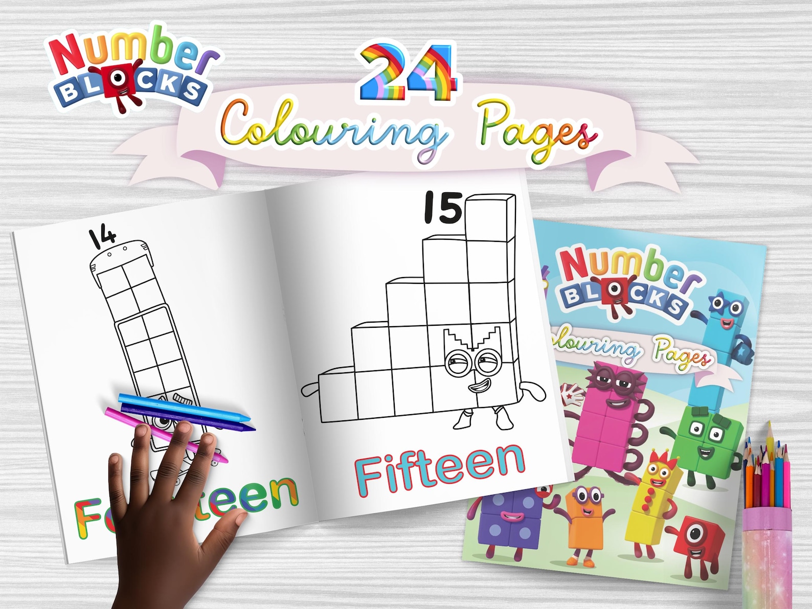 Numberblocks Coloring Pages 1-20: Printable Activity Book (digital ...