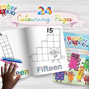 Numberblocks 1-20 Colouring Pages - Digital Printable - 24 PAGES -PLUS ...