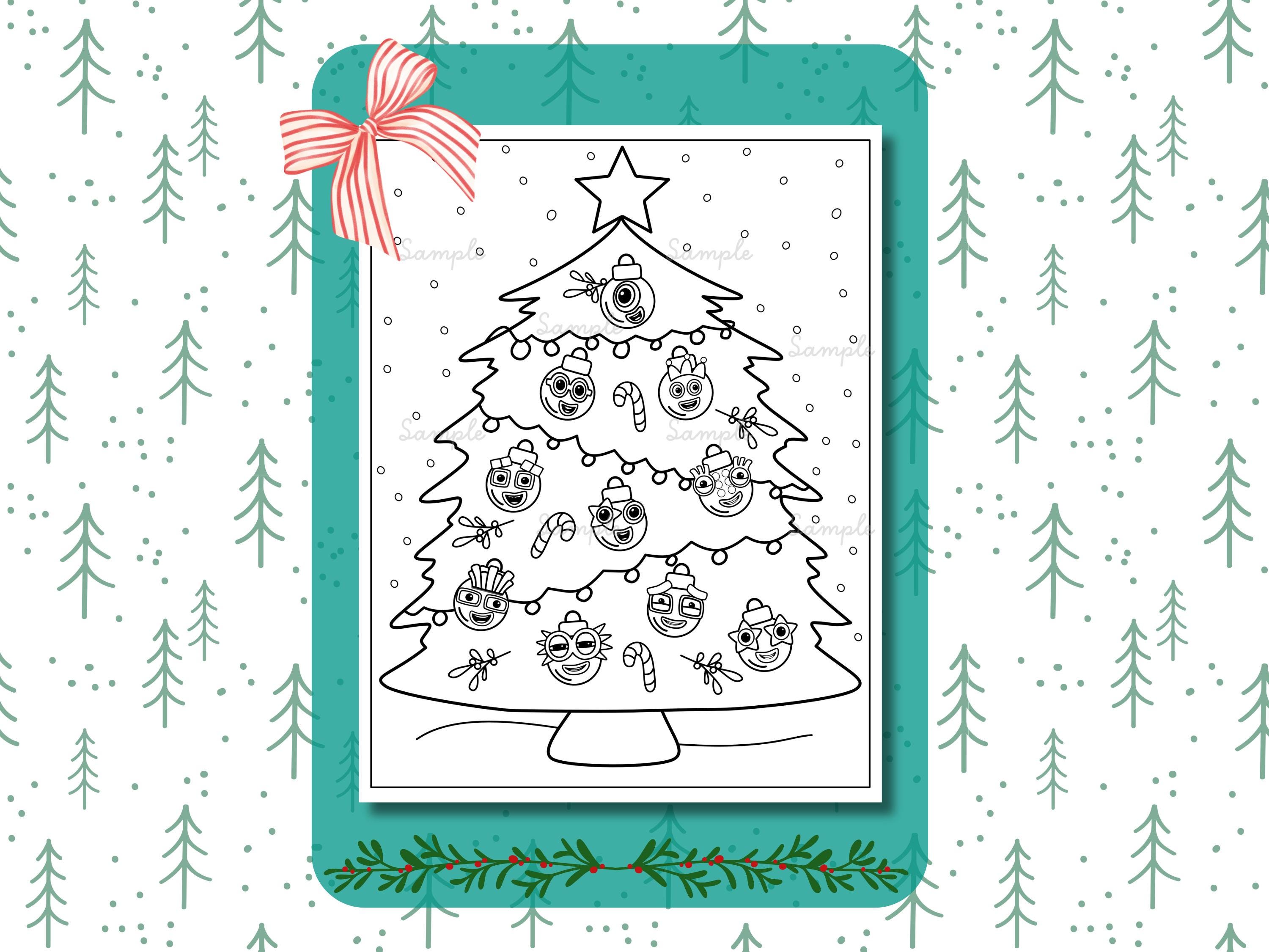 Numberblocks Winter Colouring Pages - PDF Printable - Numberblocks 1-10 ...