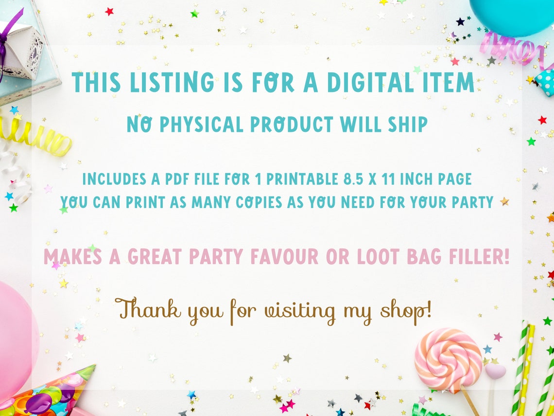 Numberblocks Thank You Activity Page: Printable Party Favor (instant ...