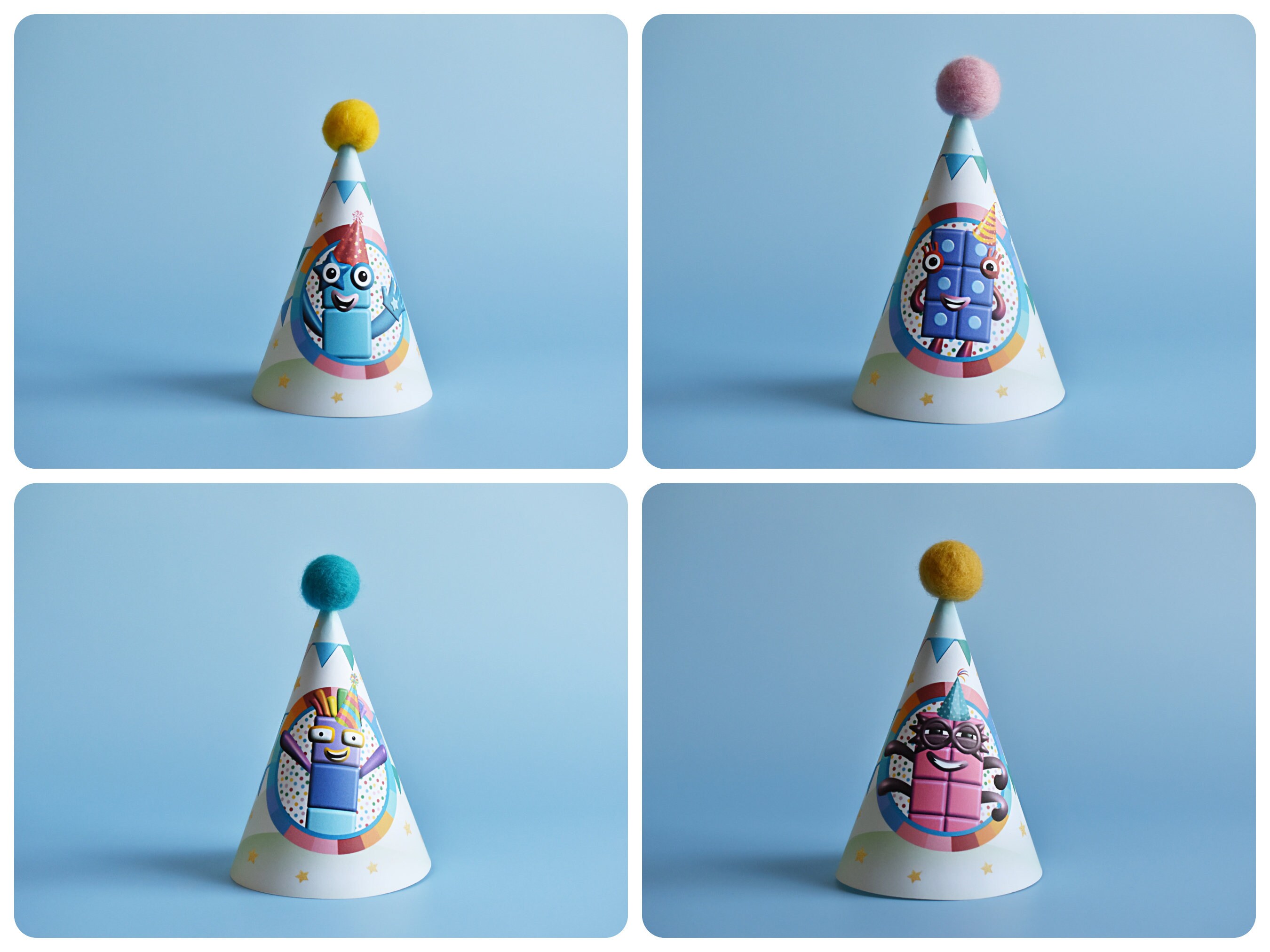 NUMBERBLOCKS Birthday Hats - Digital Printable - Numberblocks ...