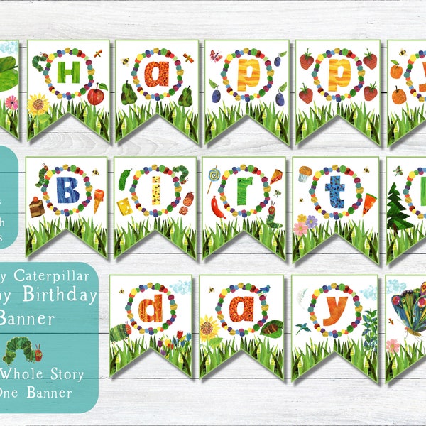Caterpillar Banner - Etsy