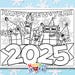 Numberblocks New Year 2025 Colouring Page Digital Printable ...