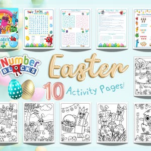 Numberblocks EASTER Activity Printable Booklet - PDF Printable - 11 ...