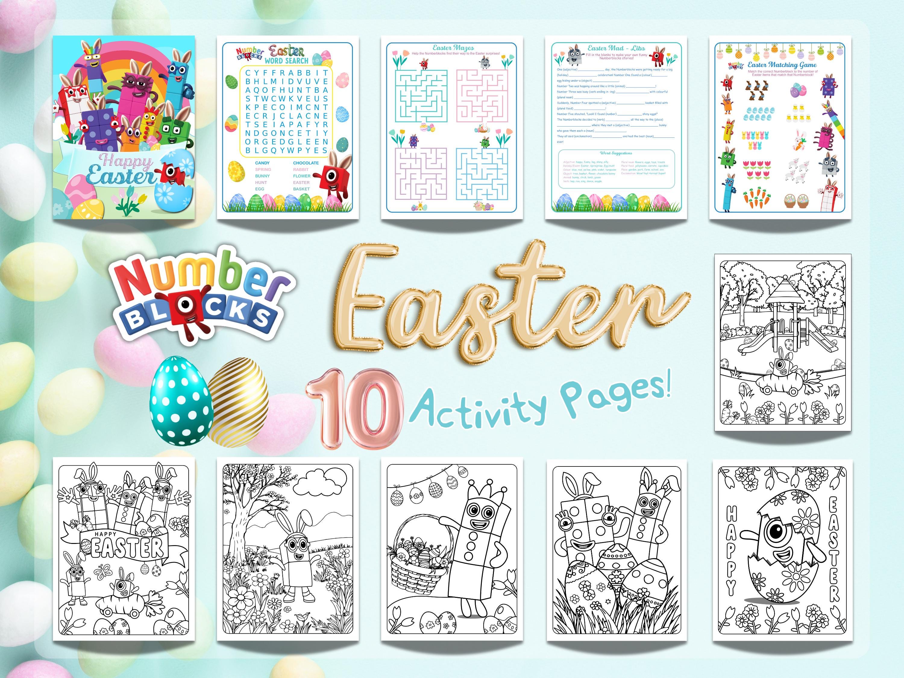 Numberblocks EASTER Activity Printable Booklet - PDF Printable - 11 ...