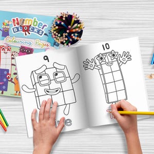 Numberblocks 1-20 Colouring Pages - Digital Printable - 24 PAGES -PLUS ...