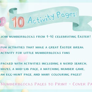 Numberblocks EASTER Activity Printable Booklet - PDF Printable - 11 ...