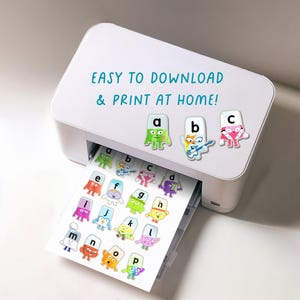 Alphablocks Printable Stickers: Alphabet Stickers ABC (digital Download ...