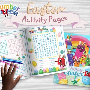 Numberblocks Activity Printable Booklet EASTER FUN - PDF Printable - 11 ...