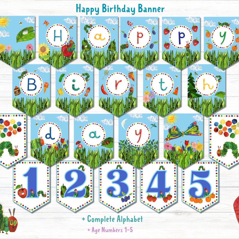 Caterpillar Banner - Etsy