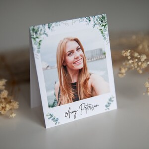 Polaroid Style Place Cards With Guest Picture, Personalized Photo ...