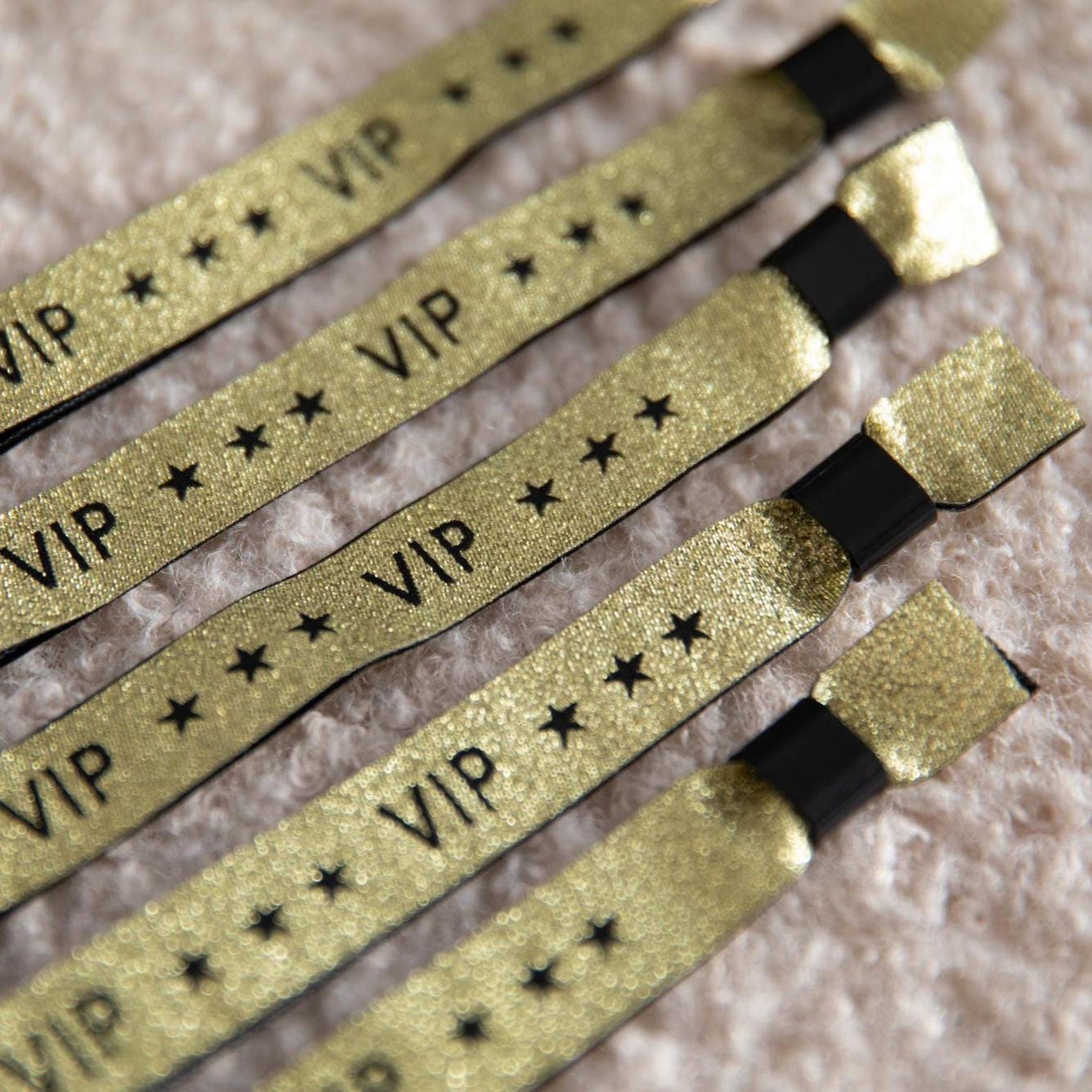 VIP Wristband Glitter Gold Silver, Festival Bracelet, Party Wristband ...