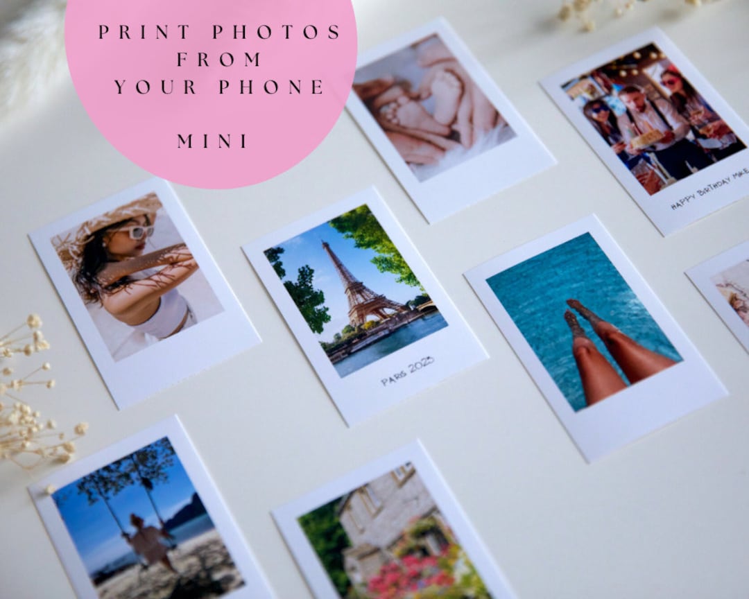 Polaroid Style Mini Prints, Keepsake Gift, Photo Print, Uni Room Decor ...