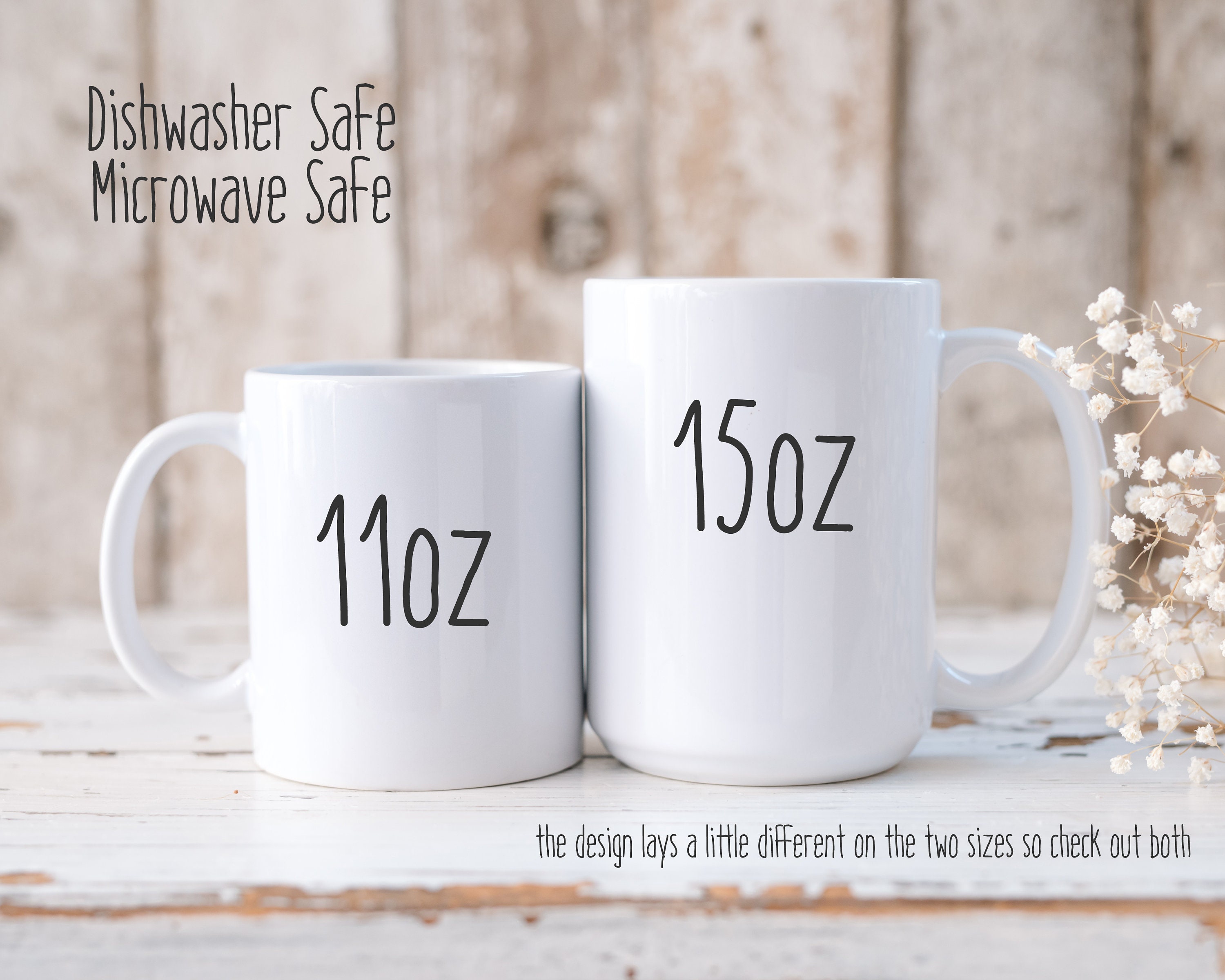 School of Blue Fish Mug (11oz/15oz), Ocean Coffee Mug, Animal Lover ...