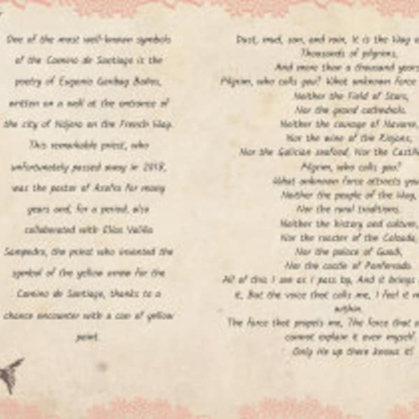 Camino De Santiago Card - Etsy