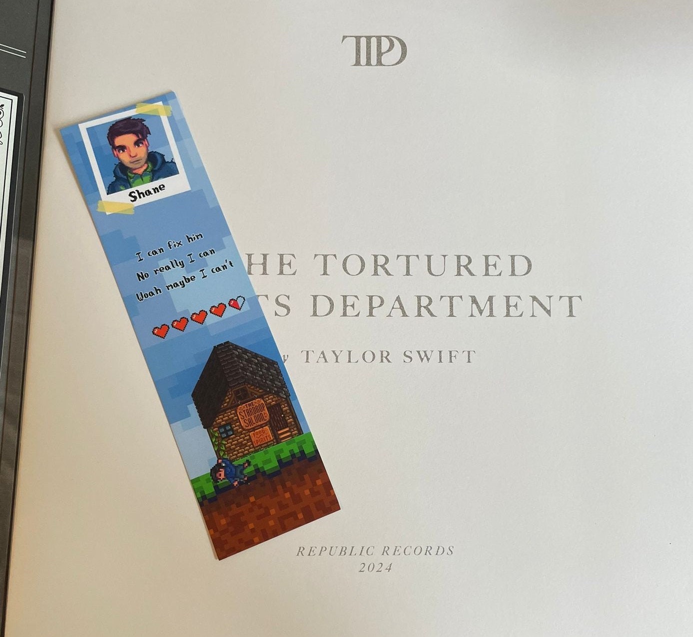 SDV X TS Bookmarks Stardew Valley X Taylor Swift Bookish Gift TTPD - Etsy